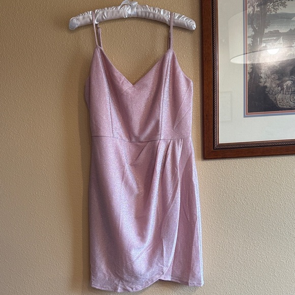 miami | Dresses | Miami Pink Glitter Mini Dress | Poshmark